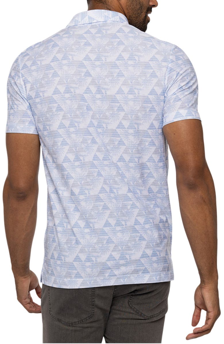 TravisMathew Geo Palm Print Short Sleeve Button-Up Shirt | Nordstromrack