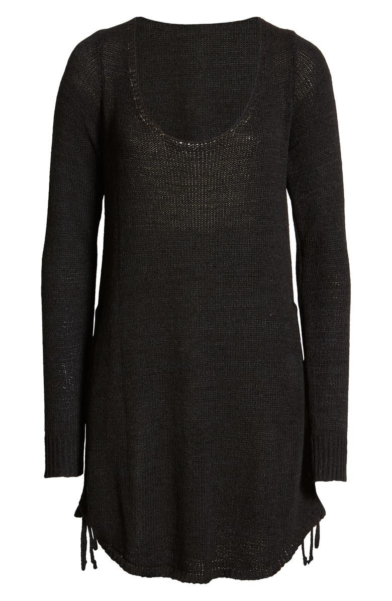 SNDYS Turn Back Time Ruched Long Sleeve Minidress | Nordstromrack
