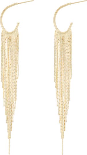 AREA STARS Gisela Waterfall Chain Hoop Earrings | Nordstromrack