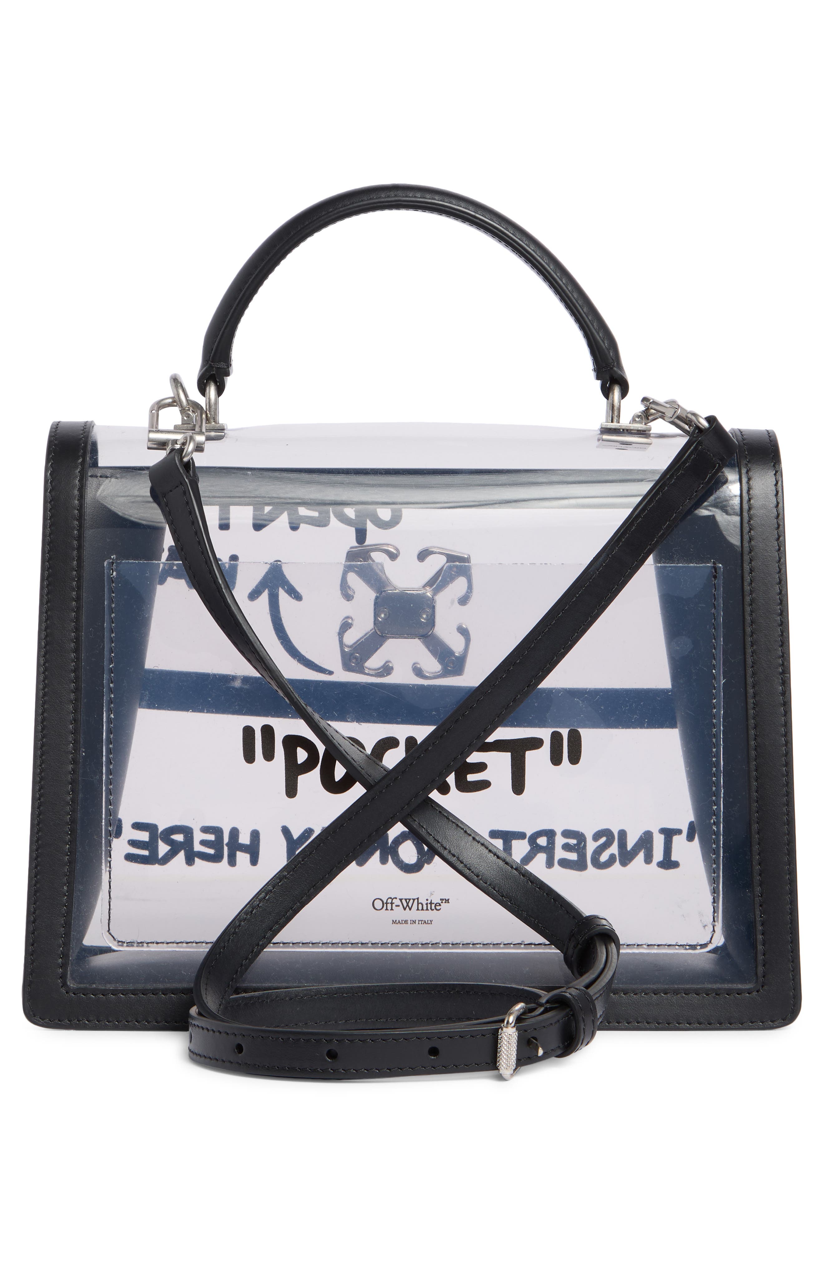 Off-White Jitney 2.8 Clear Top Handle Bag | Nordstromrack