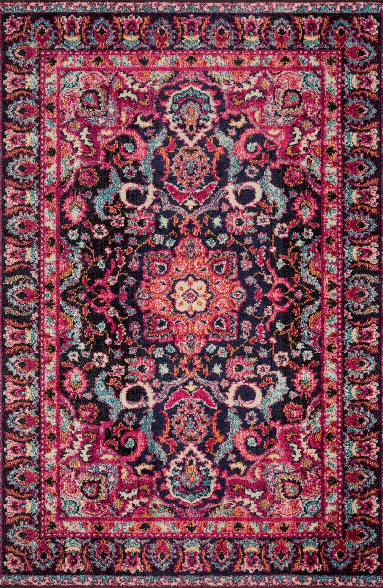 LOLOI Nadia Rug - Midnight/Pink - 5' x 8' | Nordstromrack
