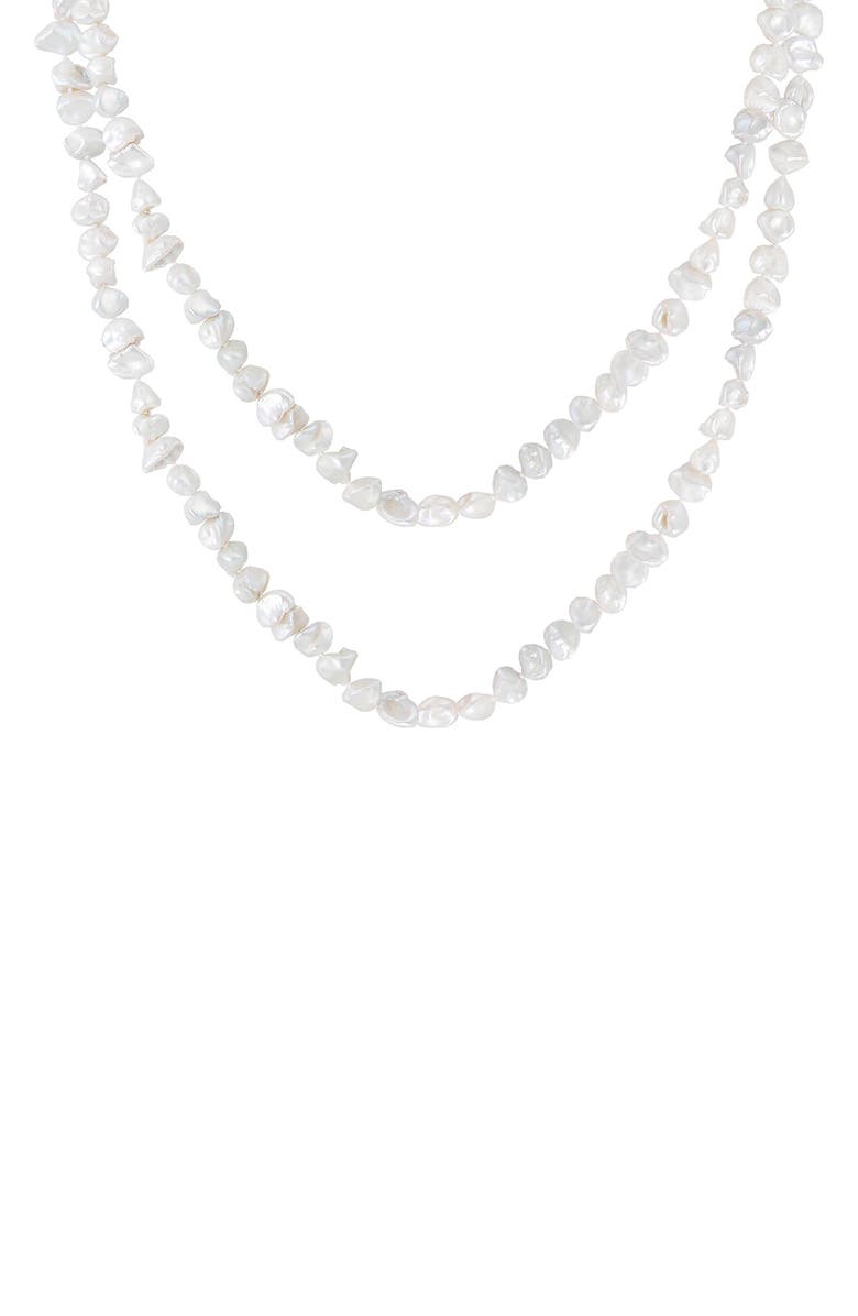 SPLENDID PEARLS White Freshwater Pearl 2 Piece Set | Nordstromrack