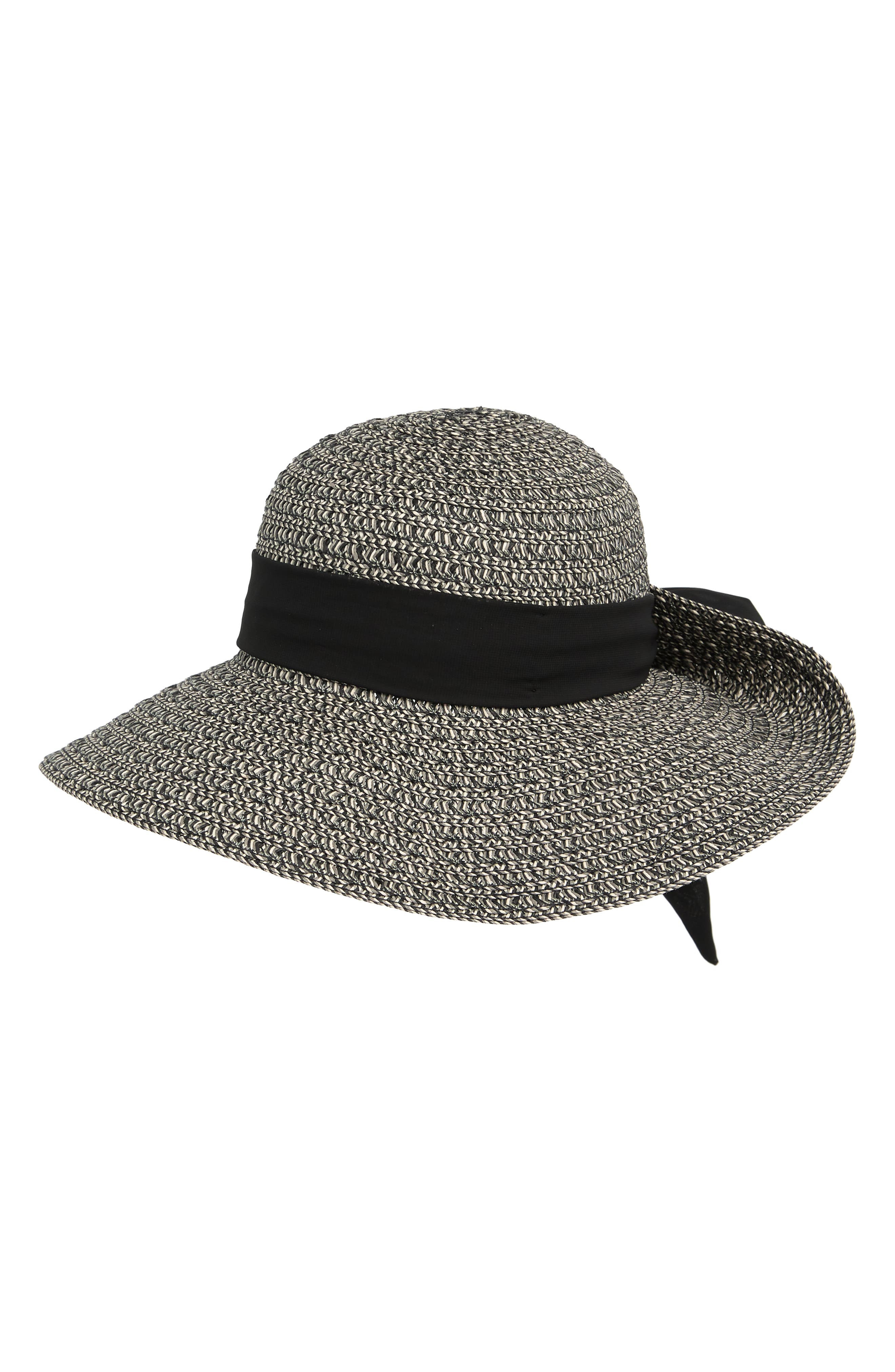 Nine West Scarf Flip Straw Floppy Hat | Nordstromrack