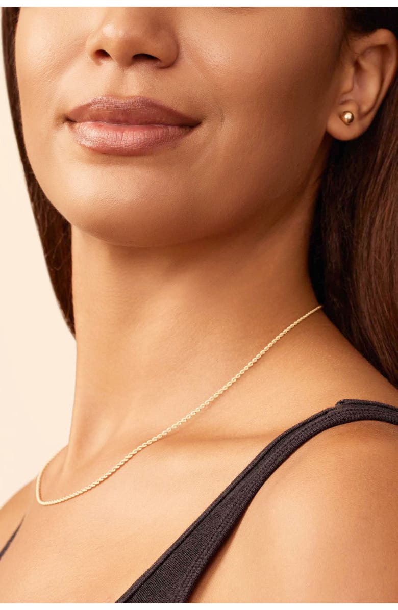 Oradina 14K Gold Roman Rope Chain Necklace | Nordstrom