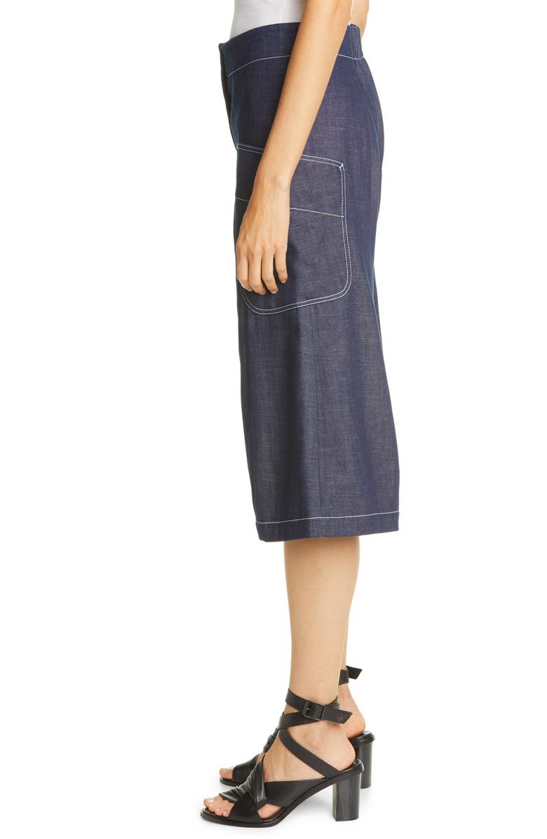 Zero + Maria Cornejo Curved Eda Denim Culottes | Nordstrom
