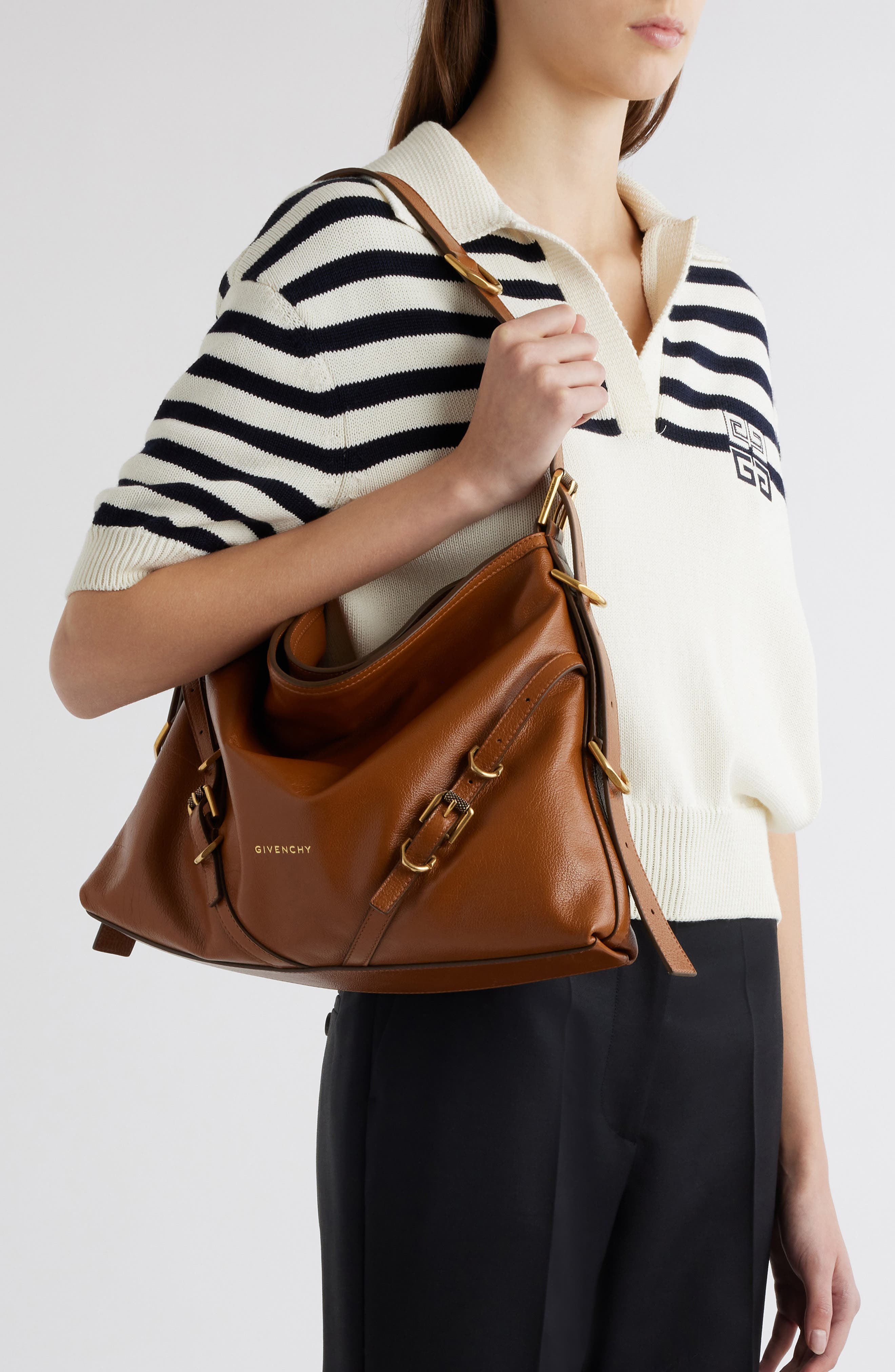 Givenchy Medium Voyou Leather Hobo Bag | Nordstrom