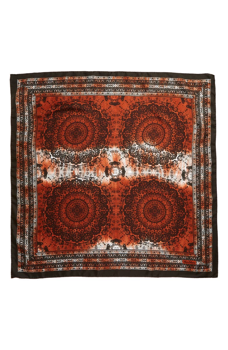 Max Mara Latte Square Silk Scarf | Nordstrom