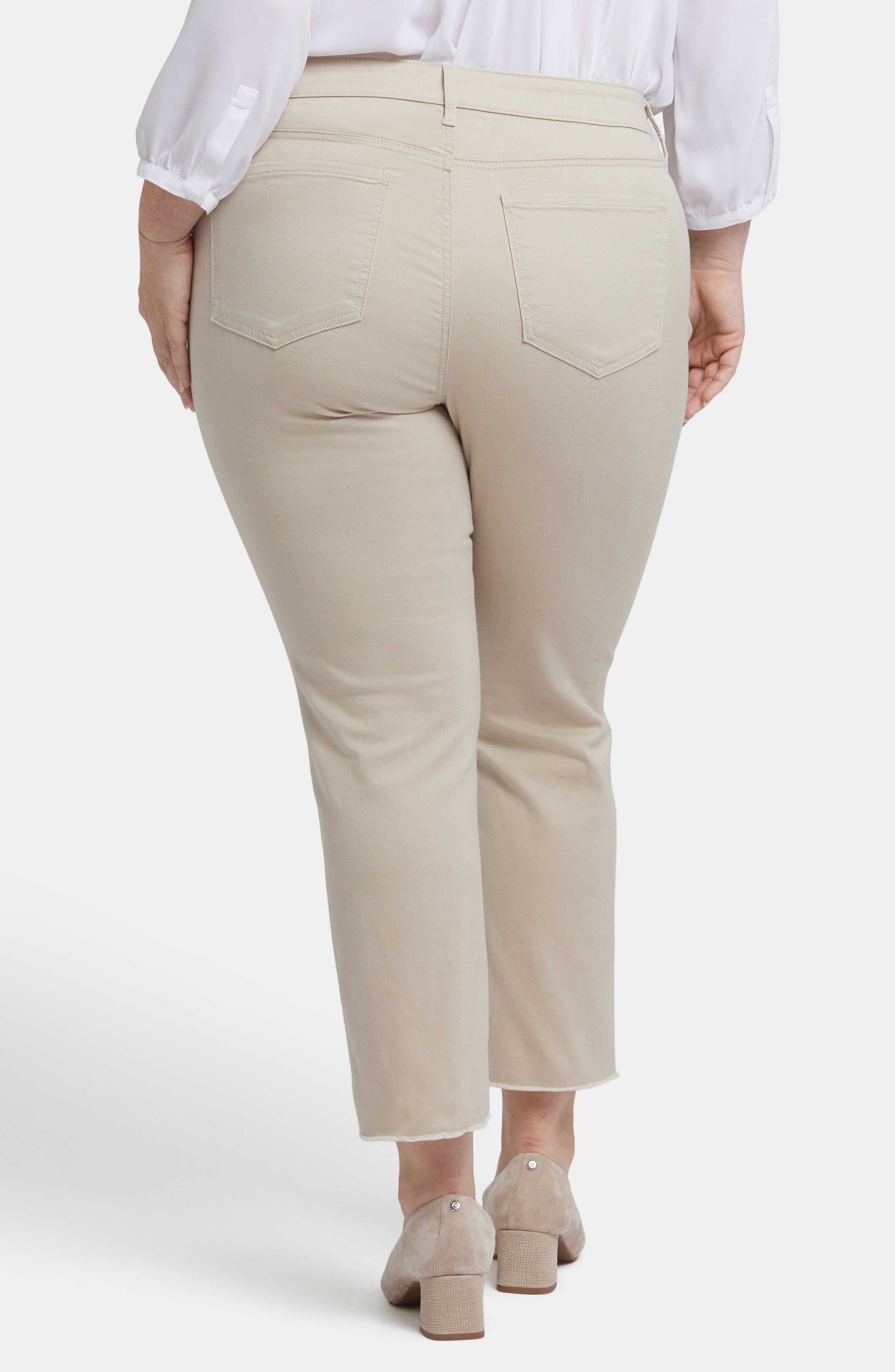 NYDJ Marilyn Frayed Ankle Straight Leg Jeans | Nordstromrack