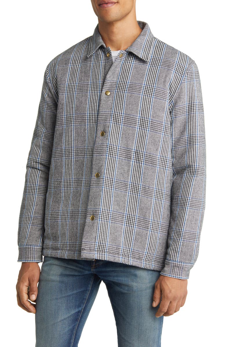 ORIGINAL MADRAS TRADING COMPANY Madras Plaid Quilted Lining Overshirt ...