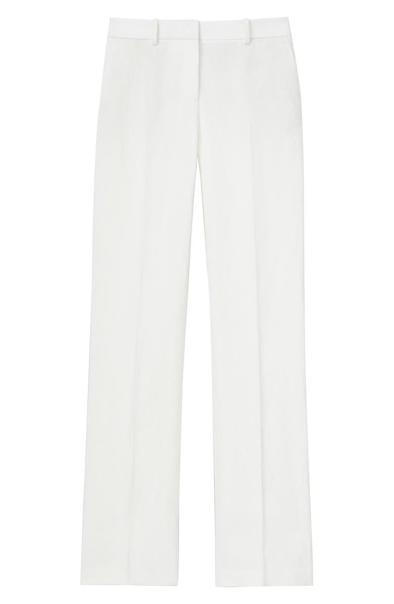 Lafayette 148 New York Gates Full Length Straight Leg Linen Trousers ...