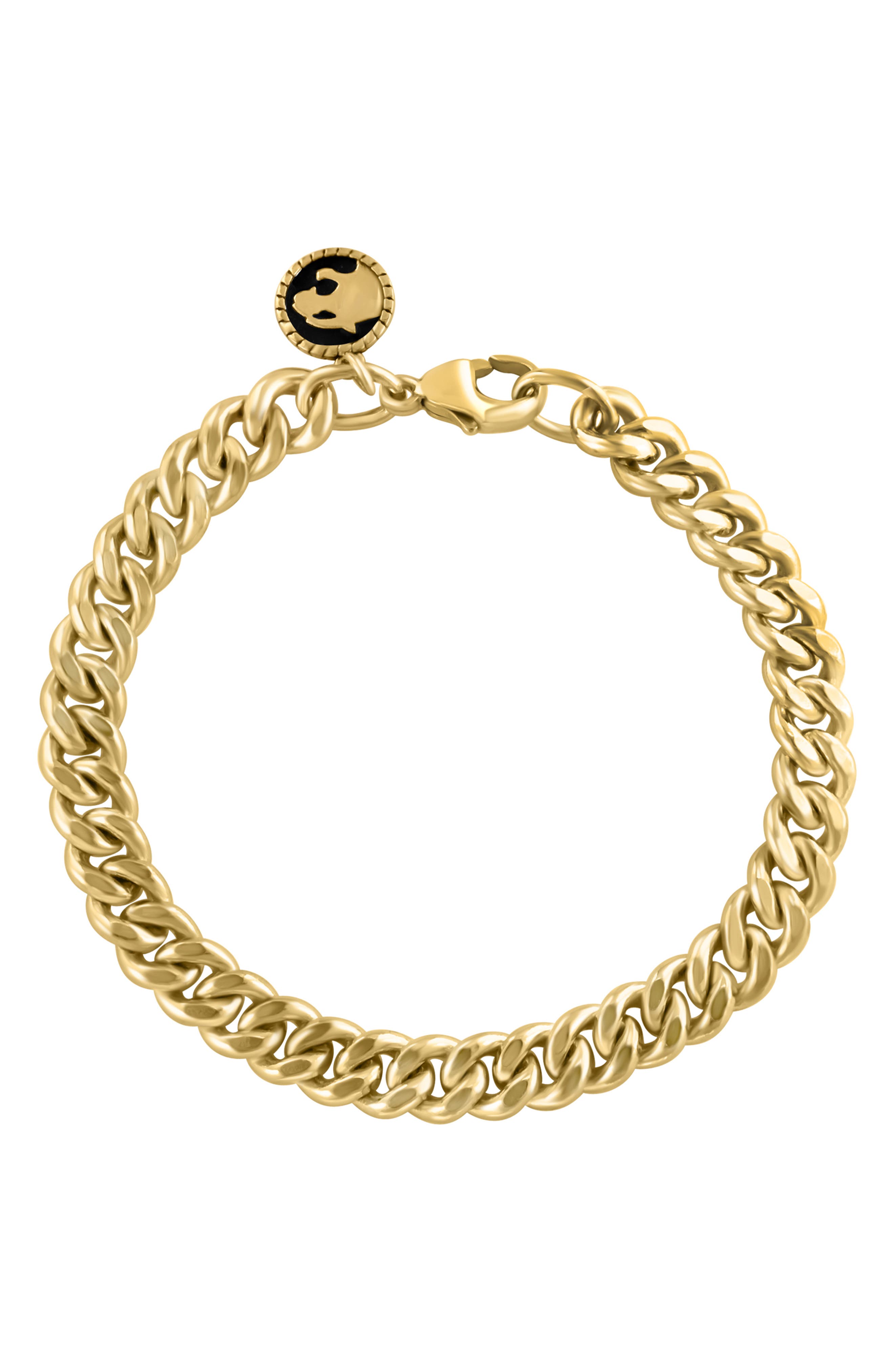 EFFY 14K Yellow Gold Plated Chain Link Charm Bracelet | Nordstromrack