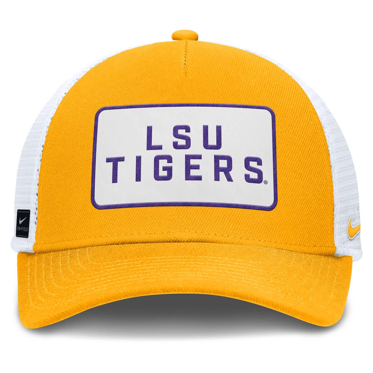 Nike Men's Nike Gold/White LSU Tigers 2025 On-Field Rise Patch Trucker ...