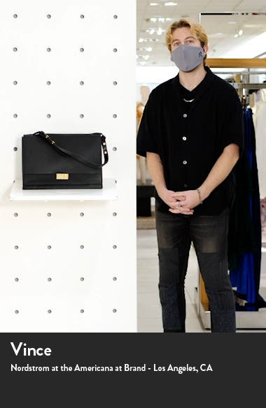 AllSaints Avery Leather Flap Shoulder Bag | Nordstromrack