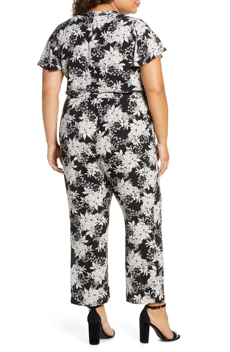 Vince Camuto Boudoir Botanical Faux Wrap Jumpsuit | Nordstrom