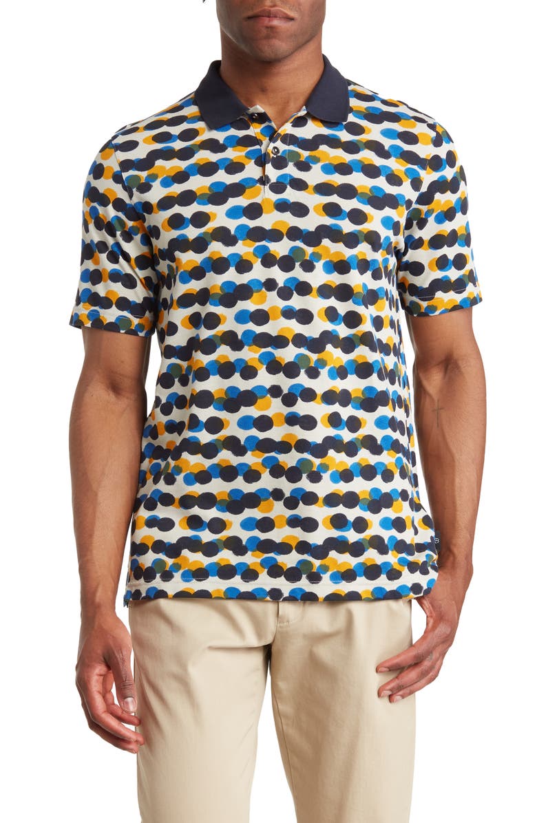 Ted Baker London Rible Piqué Print Cotton Polo | Nordstromrack