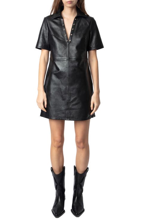 Women's Leather (Genuine) Dresses | Nordstrom