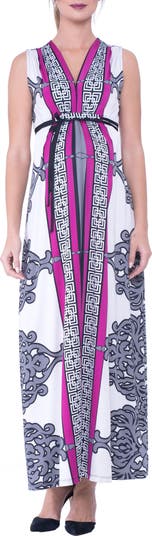 Olian Print Maxi Maternity Dress | Nordstrom