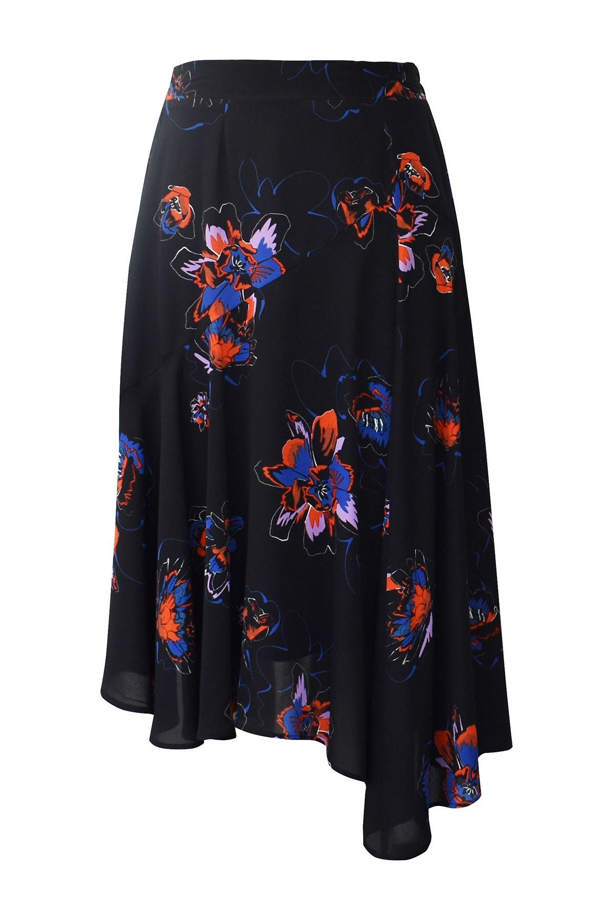 DR2 by Daniel Rainn Floral Waterfall Hem Skirt | Nordstromrack