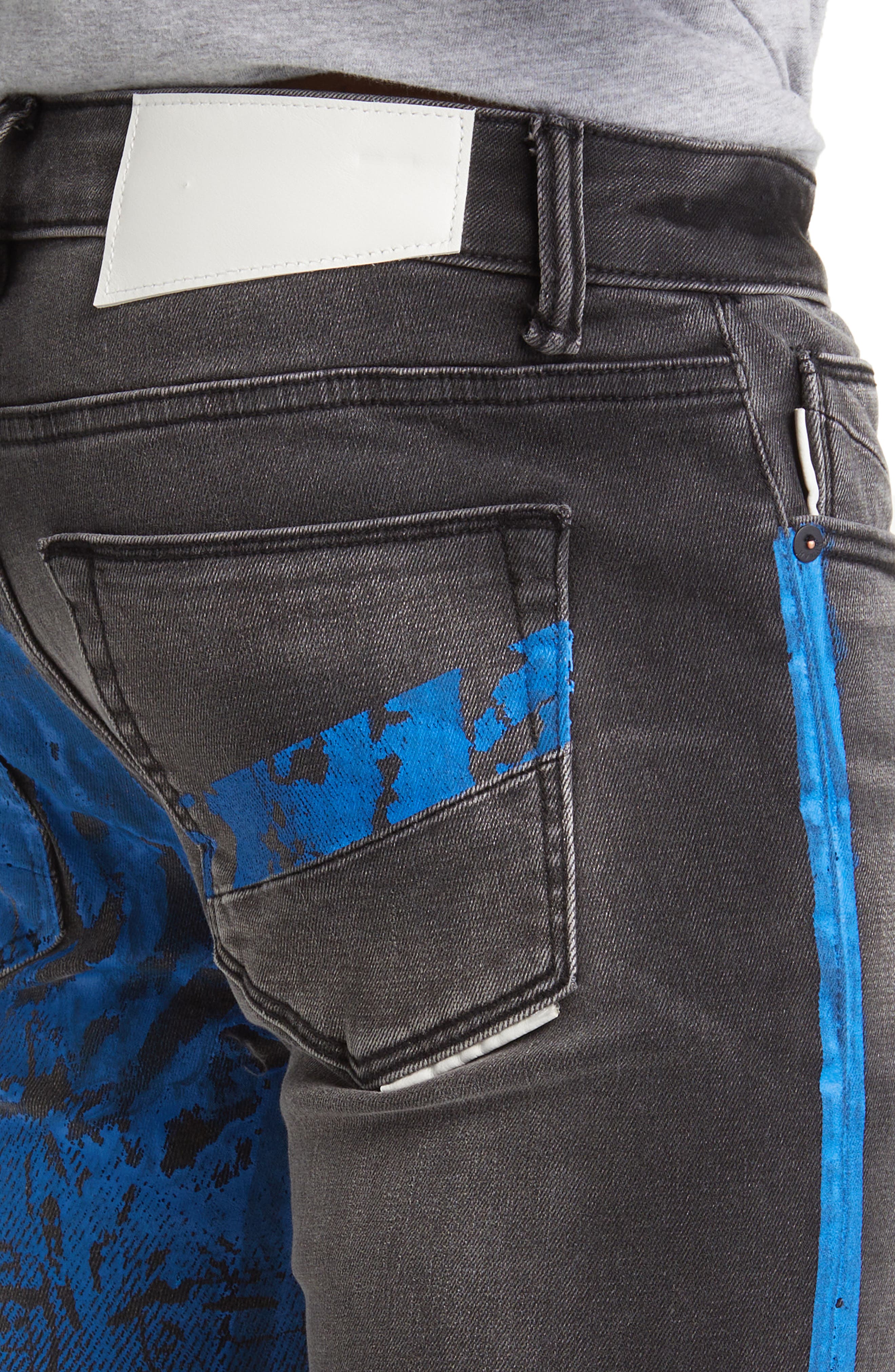 Cult of Individuality Strat Paint Splatter Super Skinny Jeans ...