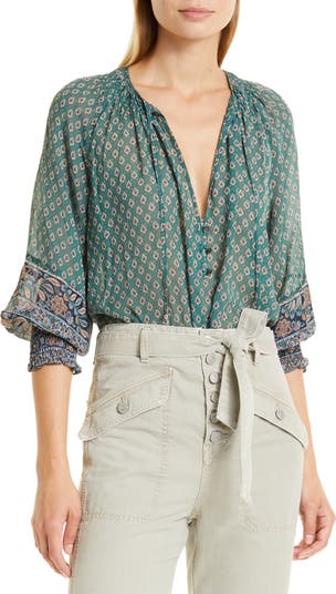 Veronica Beard Amato Foulard Print Silk Blouse | Nordstromrack