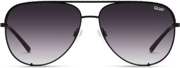 QUAY High Key Rivet 60mm Aviator Sunglasses | Nordstrom