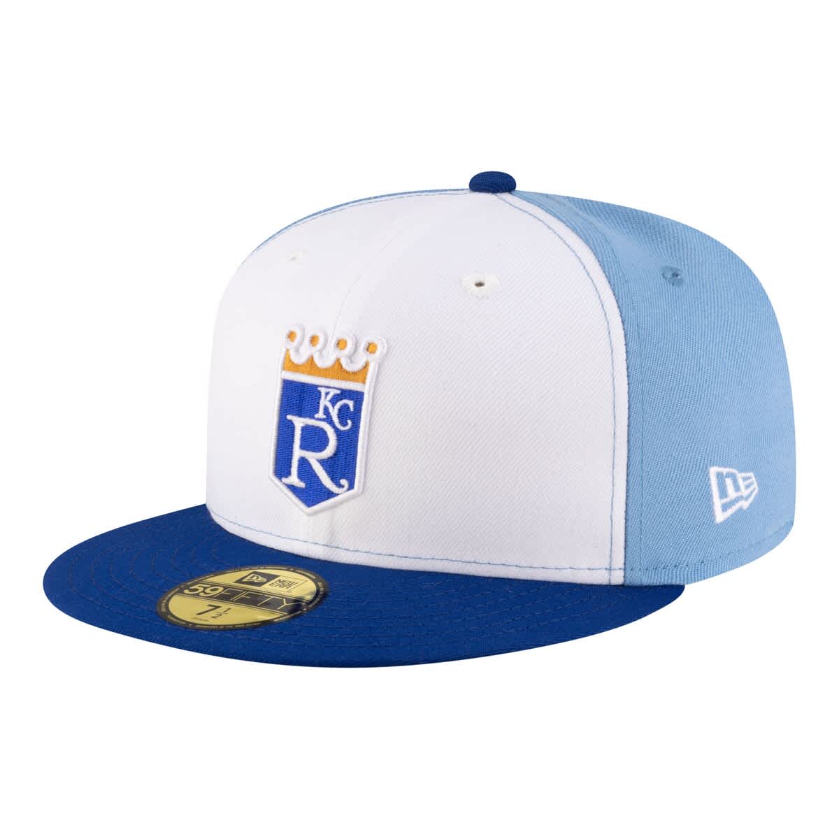 Men's New Era White/Light Blue Kansas City Royals Authentic Collection ...
