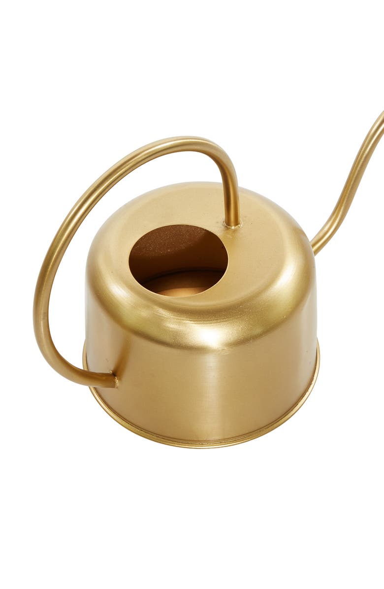 WILLOW ROW Goldtone Metal Indoor/Outdoor Watering Can Planter - Set of ...