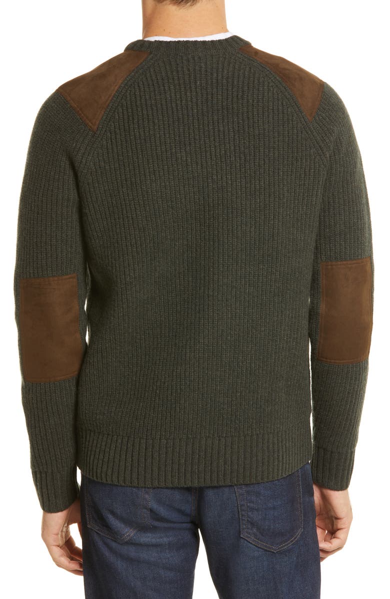 Brooks Brothers Military Ribbed Crewneck Wool Sweater | Nordstrom