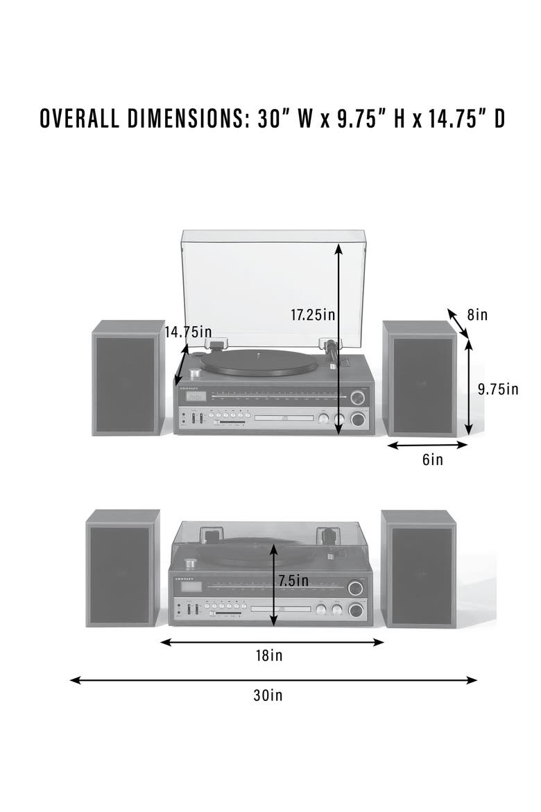 1975T Retro Record Player & Speakers | Nordstromrack