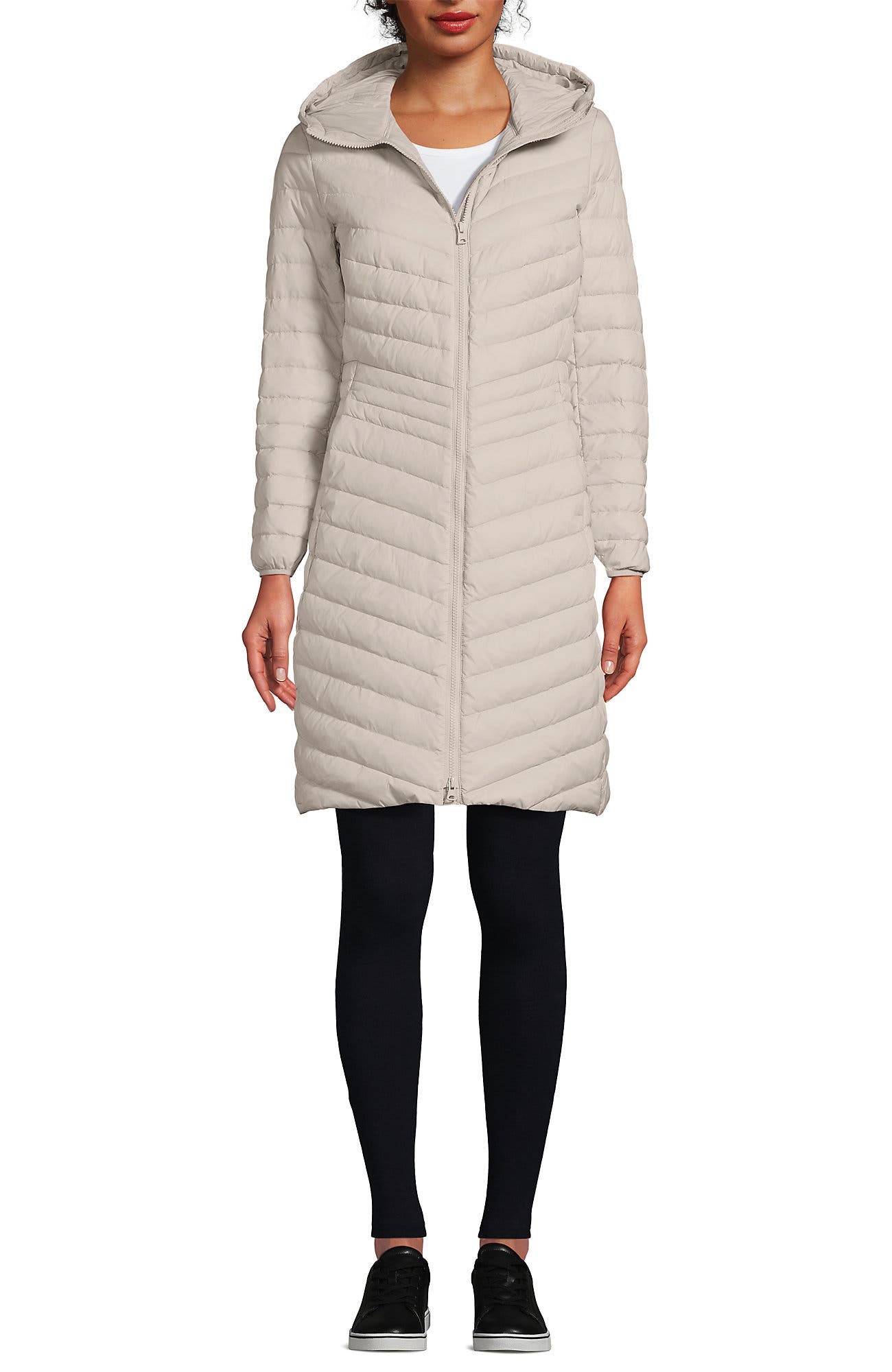 Lands' End Ultralight Packable Long Down Coat | Nordstrom