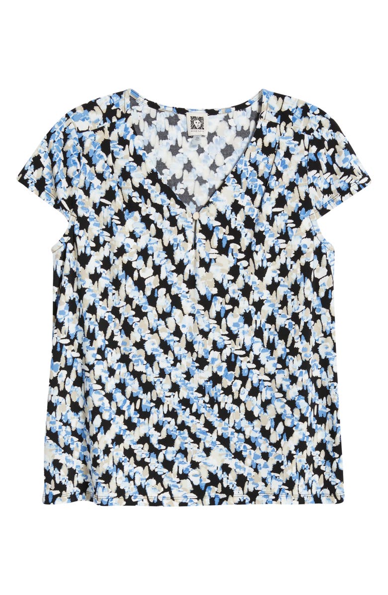 AK ANNE KLEIN Print Cap Sleeve Top | Nordstrom