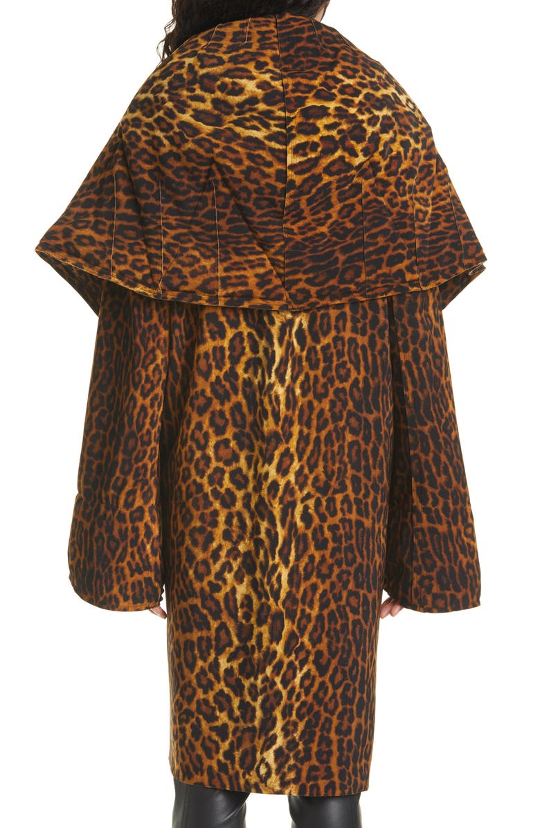 Norma Kamali Leopard Print Coat | Nordstrom