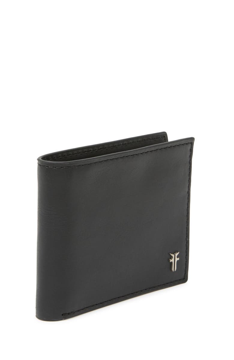 Frye Metal Logo Leather Bifold Wallet | Nordstromrack