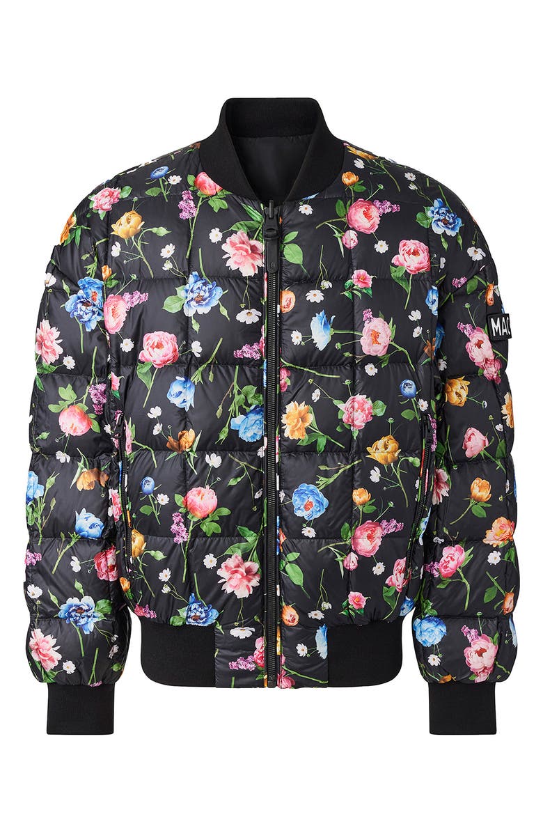 Mackage Paul Floral Print Reversible Down Fill Puffer Jacket ...