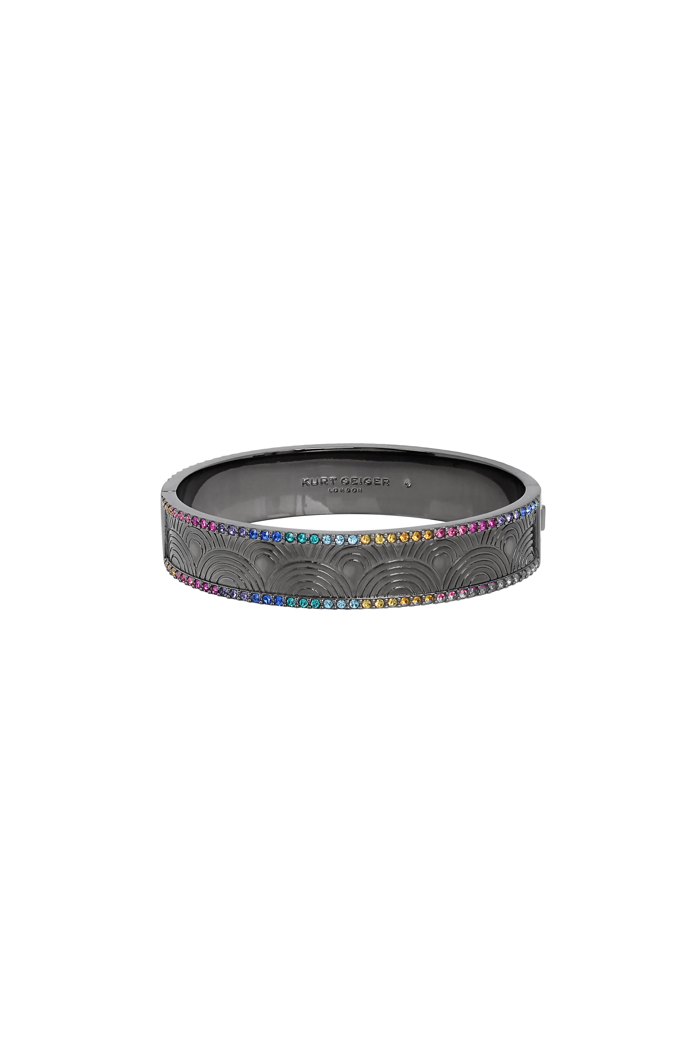 Kurt Geiger London Southbank Pavé Hinged Bangle Bracelet | Nordstrom