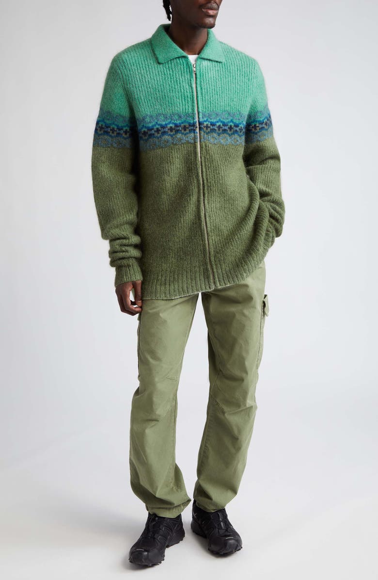RANRA Vima Mohair Blend Full Zip Cardigan | Nordstromrack