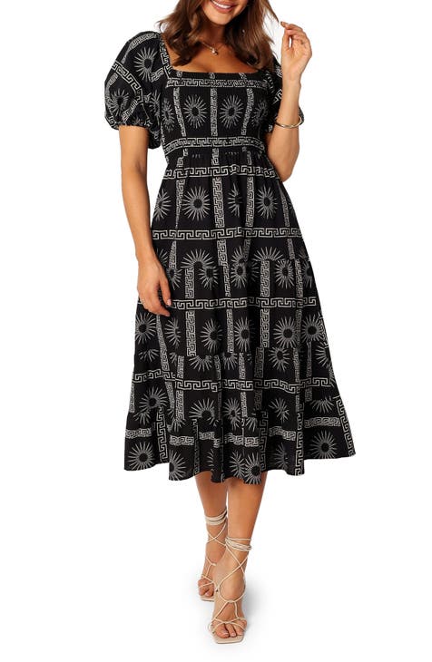 Women's Puff Sleeve Midi Dresses | Nordstrom