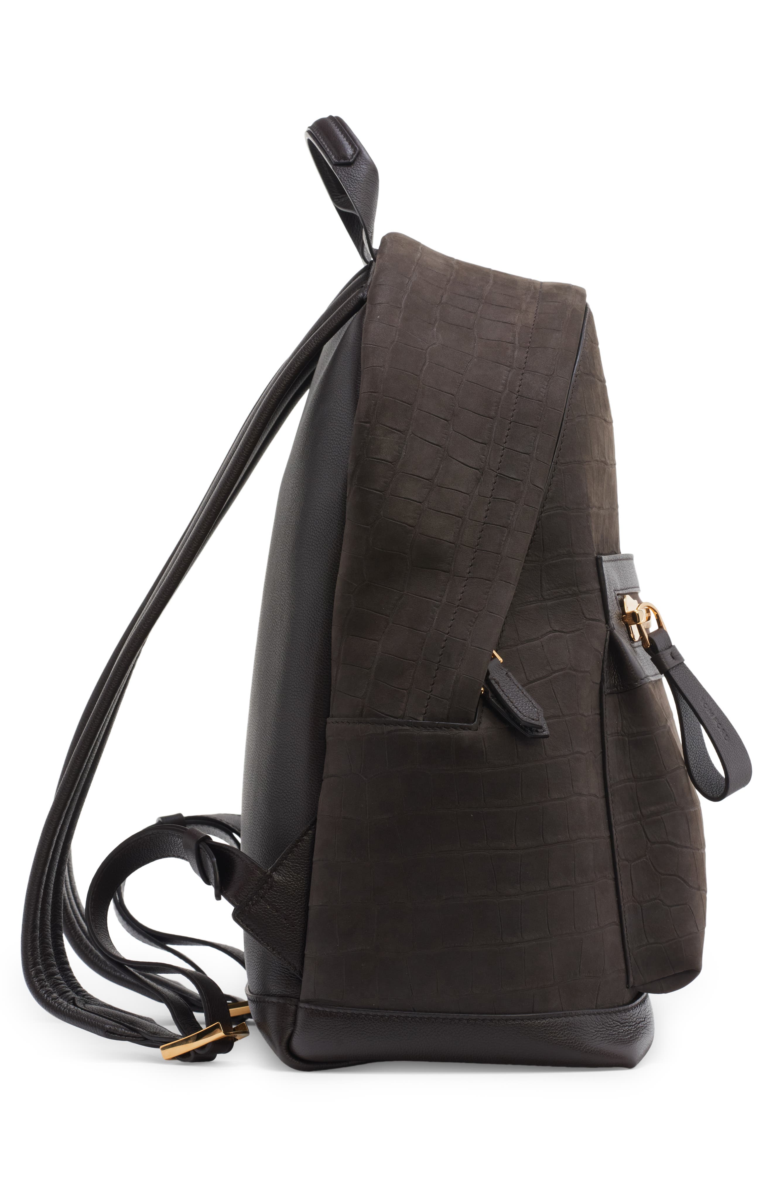 TOM FORD Buckley Croc Embossed Leather Backpack | Nordstromrack
