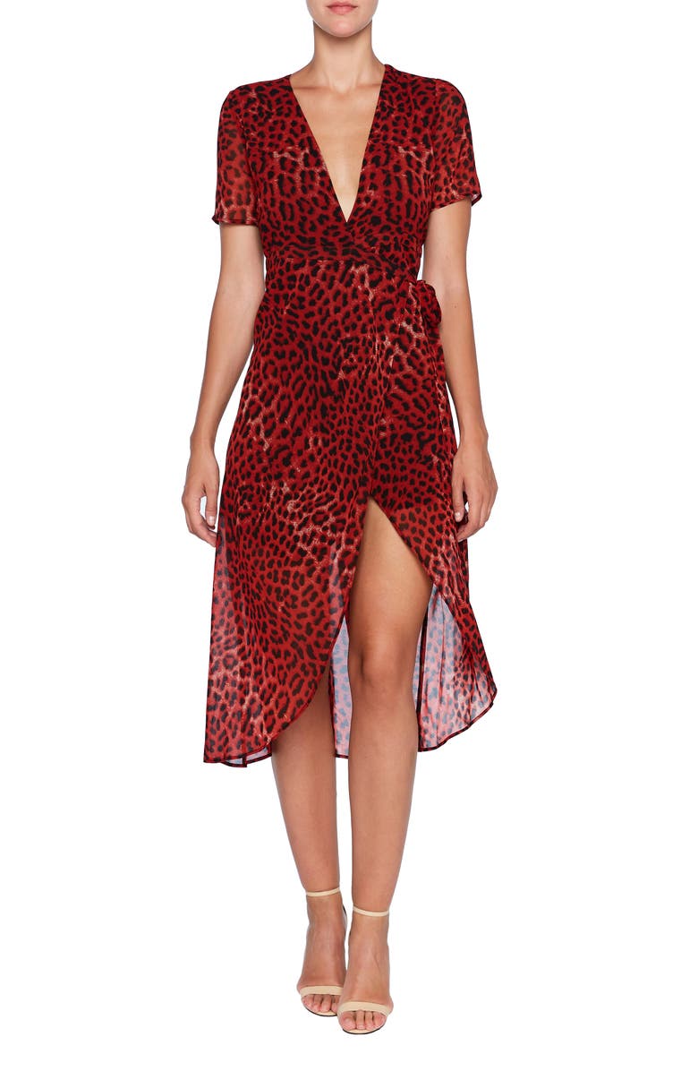 Bardot Leopard Wrap Dress | Nordstrom