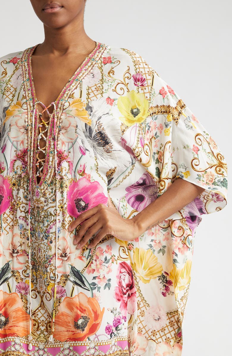 Camilla Destiny Calling Silk Cover-Up Caftan | Nordstrom