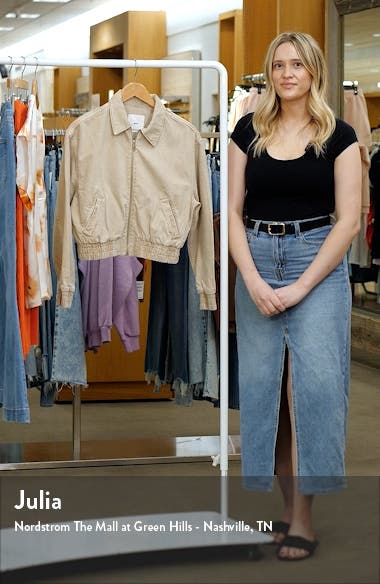 MANGO Denim Bomber Jacket | Nordstromrack