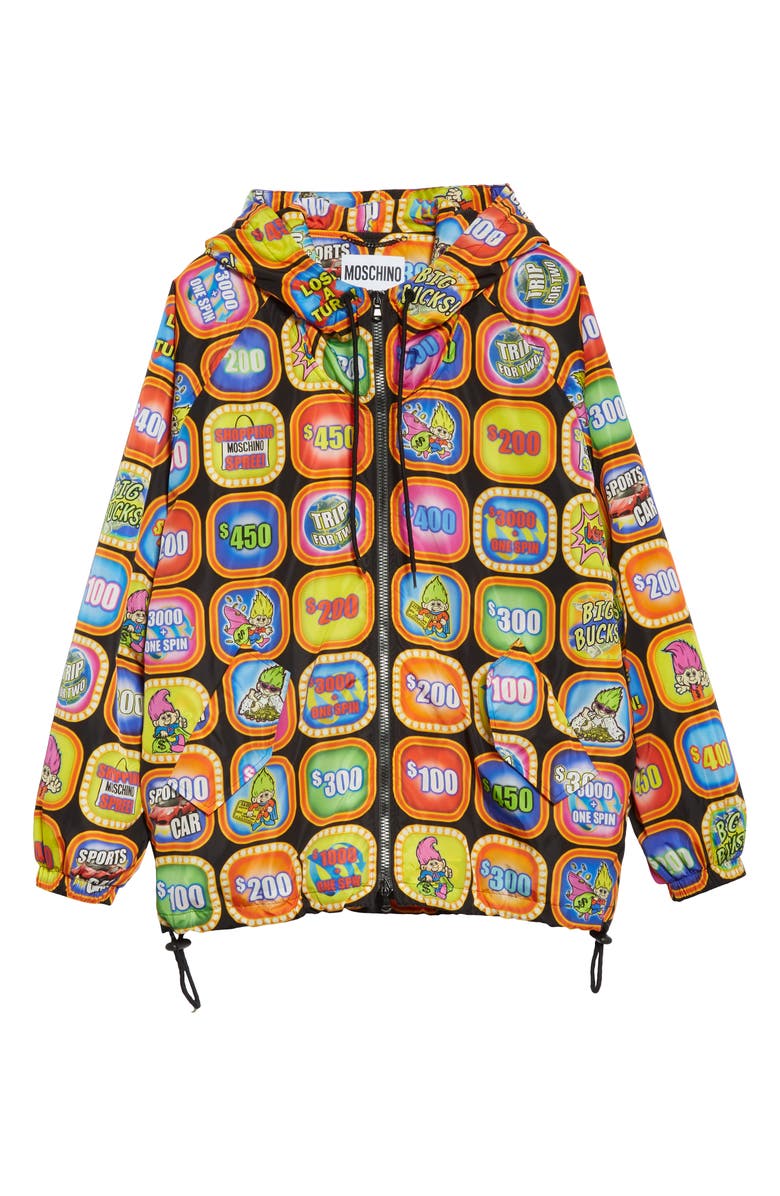 Moschino x Good Luck Trolls Print Nylon Windbreaker Jacket | Nordstromrack