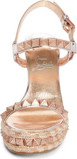 Christian Louboutin Pyraclou Espadrille Wedge Sandal (Women Christian Louboutin Pyraclou Espadrille Wedge Sandal (Women