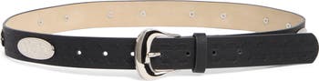 Steve Madden Oval Concho Burnished Buckle Belt | Nordstromrack