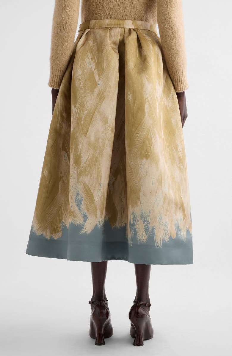 Dries Van Noten Soni Brushstroke A-Line Midi Skirt | Nordstromrack