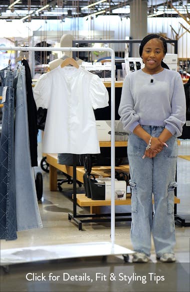FRAME The Gathered Short Sleeve Button-Up Shirt | Nordstromrack