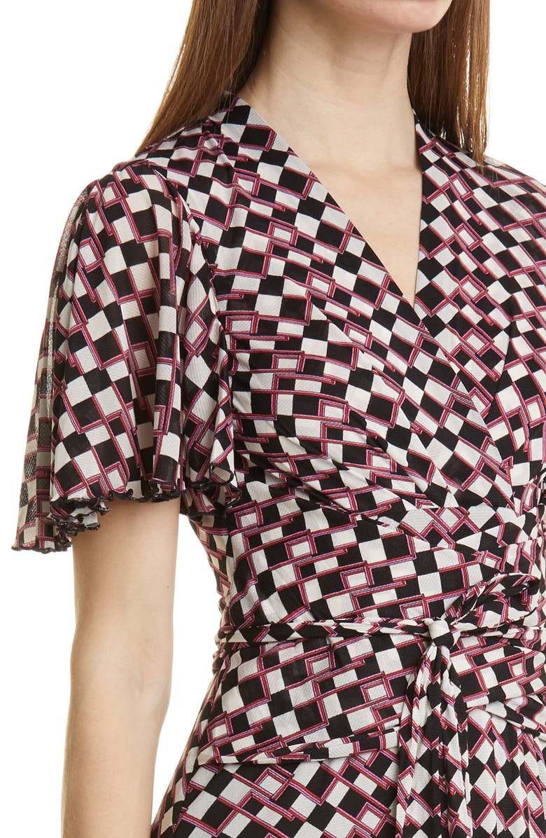 Diane von Furstenberg DVF Alison Flutter Sleeve Maxi Dress | Nordstromrack