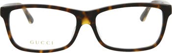 Gucci Core 55mm Square Optical Glasses | Nordstromrack