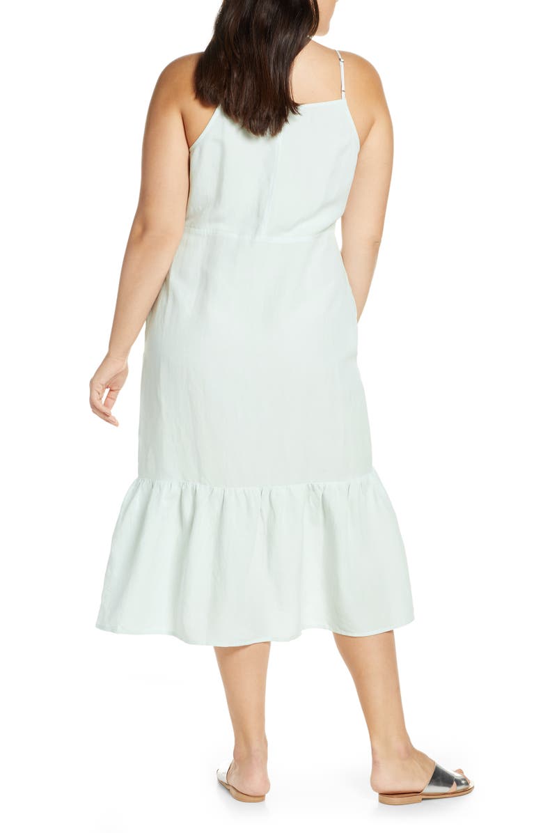 Something Navy Button-Up Midi Sundress | Nordstromrack