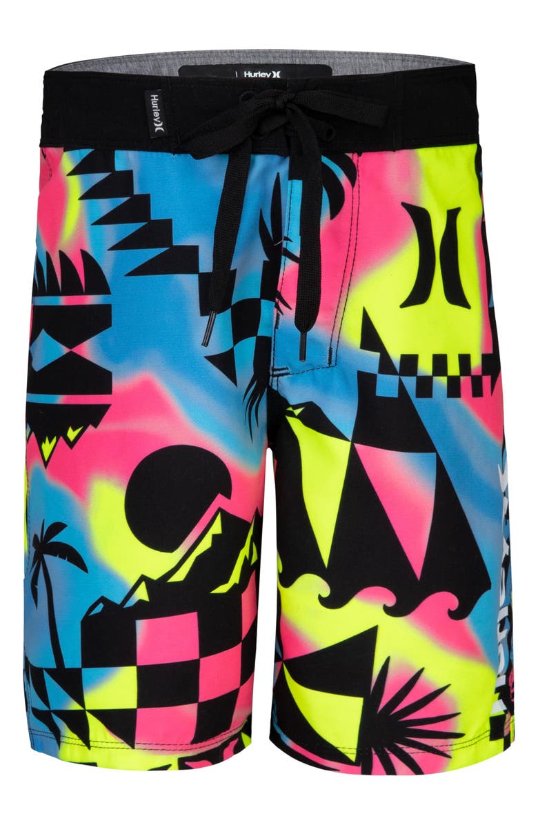 Hurley Kids' Abstract Board Shorts | Nordstromrack
